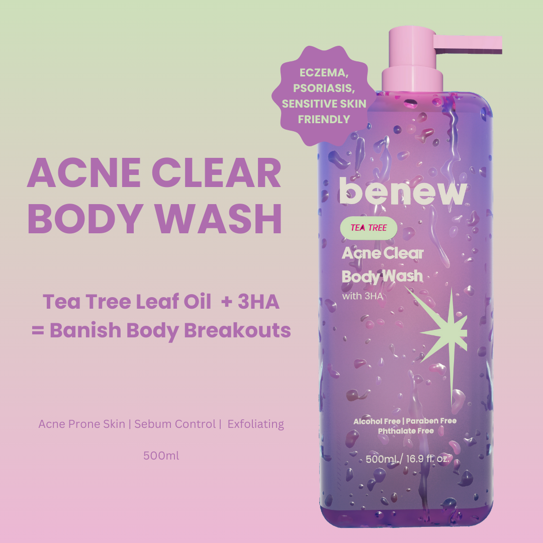 TEA TREE ACNE CLEAR BODY WASH – BENEW